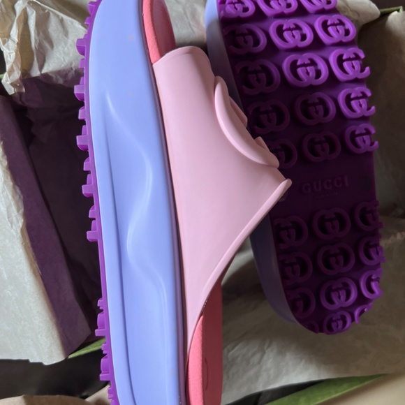 Gucci | Shoes | Gucci Sugar Pink Slides Size 4 Brand New | Poshmark